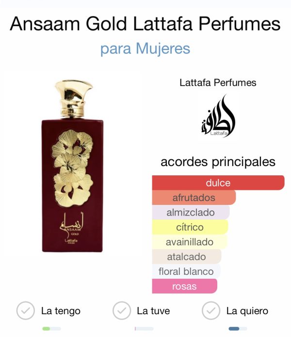 Ansaam Gold Lattafa Perfumes - Angee Luxotic